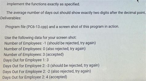 solved implement the functions exactly as specified the