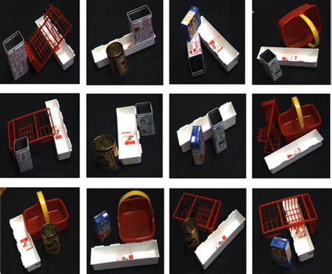 Examples Of Mildly Cluttered Scenes Each Containing Three Objects Download Scientific Diagram