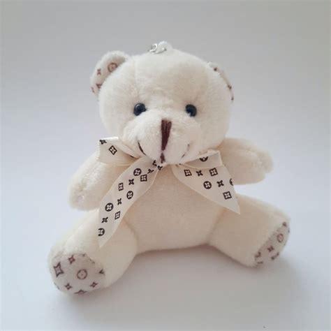 Мяка іграшка брелок Іграшка для букетів Ведмедик 10 см білий 8597 фото відгуки