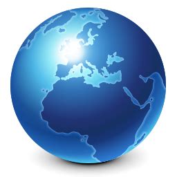 World Browser Globe Earth Planet Internet Blue Icon