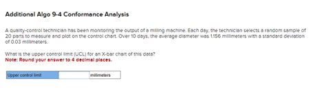 Solved Additional Algo 9 4 ﻿conformance Analysisa
