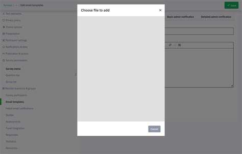 Cannot Add Files To Surveys E Mail Templates Limesurvey Forums