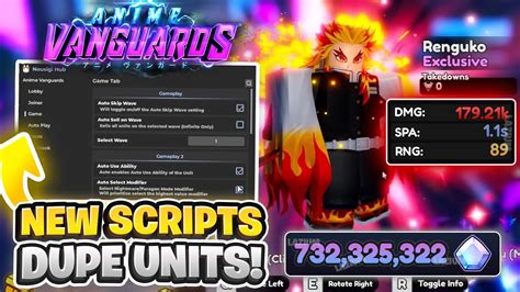 New Anime Vanguard Script Hack Gui Inf Reroll Auto Farm Hack Secret Dupe Op Macro Hack
