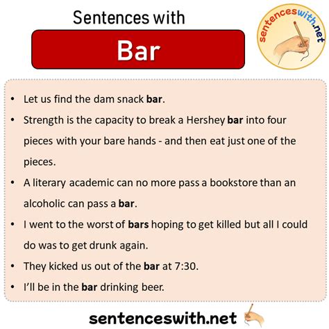 Bar Example Sentence At Douglas Wilder Blog
