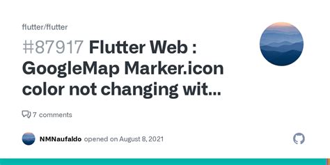 Flutter Web GoogleMap Marker Icon Color Not Changing With BitmapDescriptor