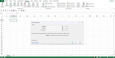Ms Excel Fixed Function To Round And Format A Number As Text