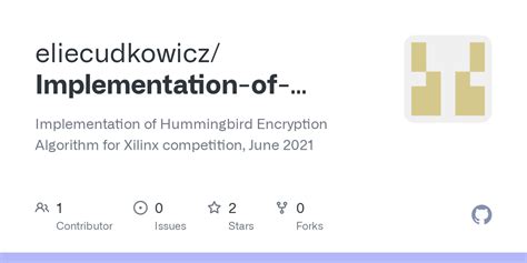 github eliecudkowicz implementation of hummingbird encryption