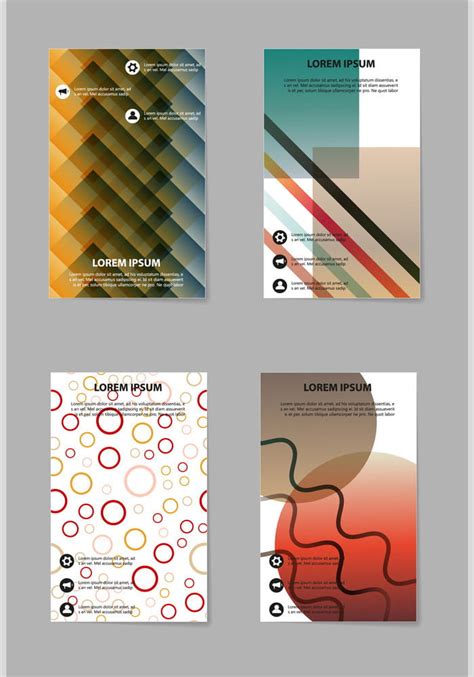 비즈니스 세트 브로슈어 서식 파일 레이아웃 커버 벡터 Eps Ai Uidownload