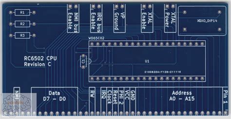 Rc6502 6502 Cpu Modul Pcb Platinen In Industriequalität Für Hobby