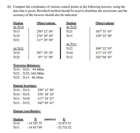 Solved B Compute The Coordinates Of Various Control Points