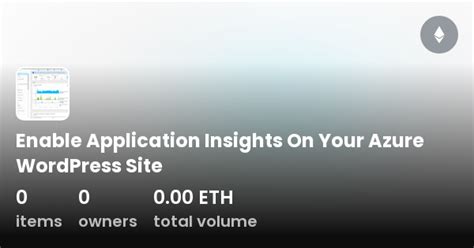 enable application insights on your azure wordpress site collection
