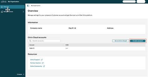Citrix Cloud™ Account Management Citrix Cloud™
