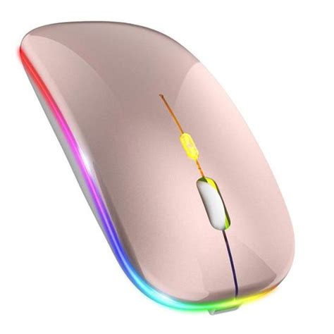 Souris Optique Sans Fil Rechargeable Bluetooth Ghz Double Mode Rétroéclairage Silencieux