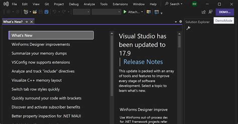 Visual Studio Presentation Mode