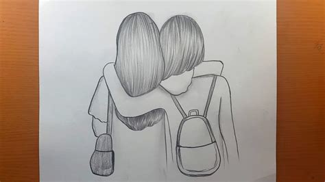 Ensine Desenho Melhores Namoradas Passo A Passo Desenhando Irmãs De