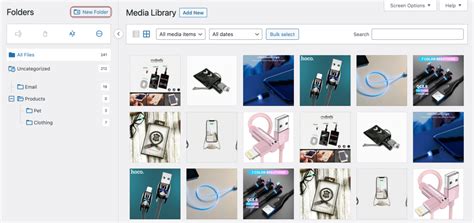 how to create folders in wordpress media library