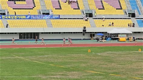 백제왕도익산2024전국육상경기대회여자일반부400m예선4조전광판수리중1위57초98민지현가평군청2위58초18김초은김포시청 Youtube