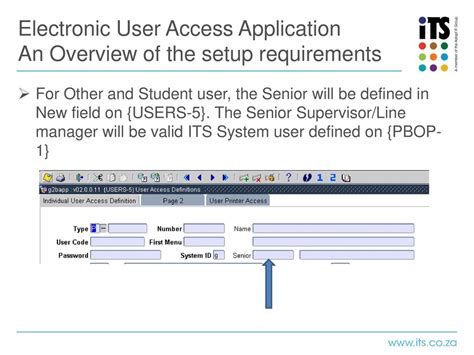 Electronic Application For Its Integrator User Access Ppt Download