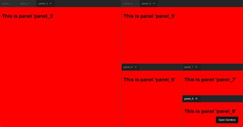 Simple Dockview Codesandbox Simple Dockview Codesandbox