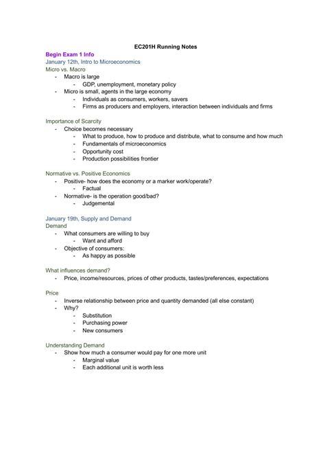 Introduction To Macroeconomics Running Notes Ec201 Introduction To
