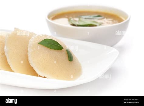 Close Up Of Idli Sambhar Or Idly Sambar Is A Popular South Indian Food