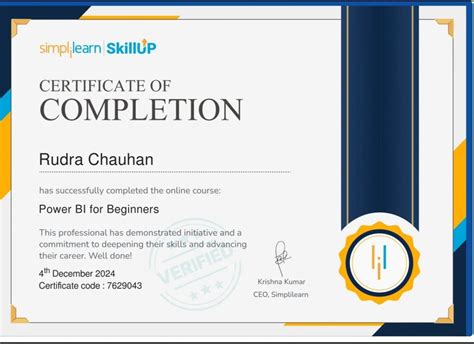 Rudra Chauhan On Linkedin Powerbi Dataanalytics Certification