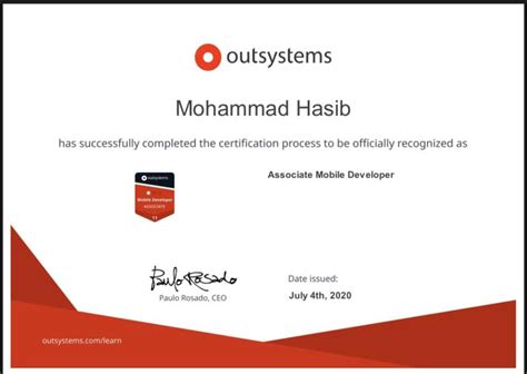Mohammad Hasib On Linkedin Associatemobiledeveloper Outsystems