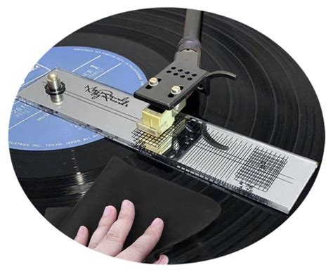 May Records Deluxe Baerwald Mirrored Turntable Alignment Protractor
