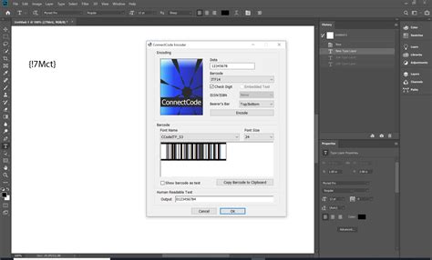 Using The Barcode Fonts With Adobe Photoshop