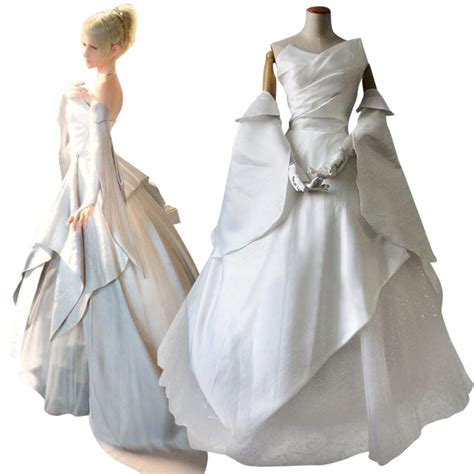 Final Fantasy Xv Lunafreya Nox Fleuret Wedding Dress Cosplay Costume
