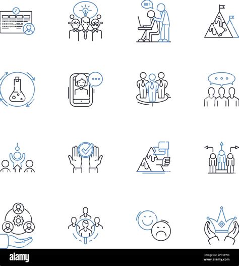 Craft Association Line Icons Collection Artisans Handmade Creativity Skills Craftsmanship