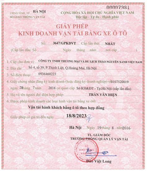 Đăng ký giấy phép kinh doanh vận tải hộ cá thể Vận Chuyển từ A Z