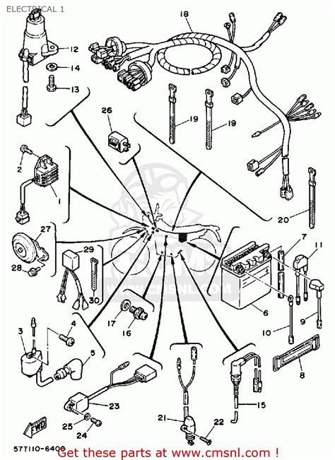 Yamaha Xt350 Dual Purpose 1986 G Usa Electrical 1 Buy Original