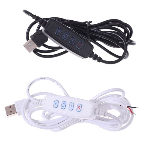 Led Dimmer Usb Port Power Supply Line Extension Cable With On Off Switch Adapter