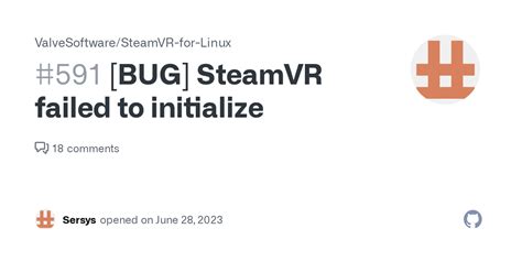 BUG SteamVR Failed To Initialize Issue ValveSoftware SteamVR For Linux GitHub