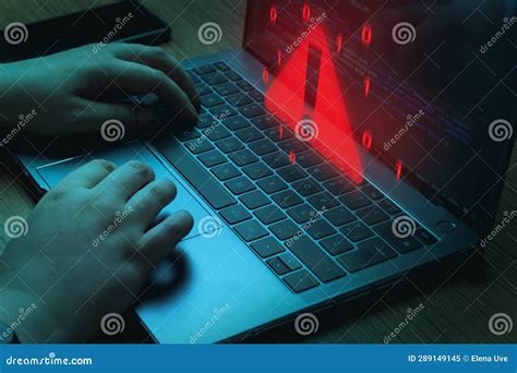 Programmer Solving Detected Problem On Laptop Stock Image Image Of Digital Code 289149145