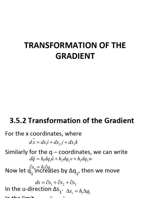 Transformation Analysis Pdf Integral Divergence