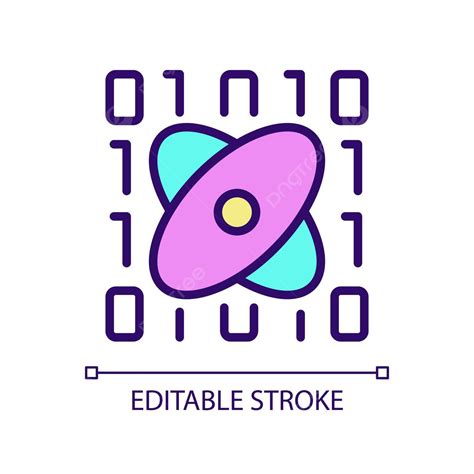 Flawless Rgb Pixel Icon For Data Mining In Science Vector Linear Flat