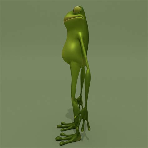 Rana De Dibujos Animados Con Nalgas Frescas Modelo 3d 19 3ds Blend