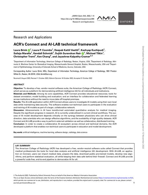 Pdf Acrs Connect And Ai Lab Technical Framework