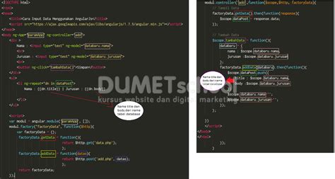 cara input data menggunakan angularjs part2 kursus web design private
