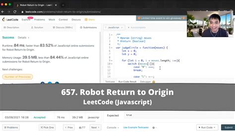 How To Solve 657 Robot Return To Origin On Leetcode Javascript