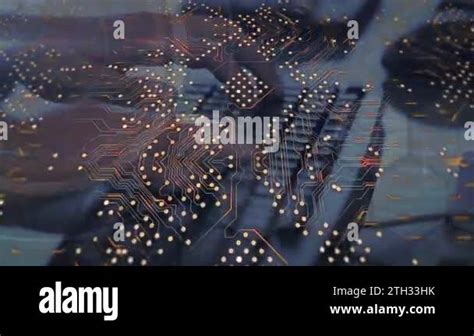animation of processor socket over person using keyboard global