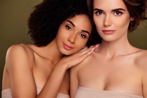 Two Girls Sensual Lesbians Couple Young Female Lovers Posing