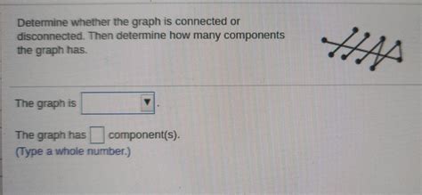 solved determine whether the graph is connected or