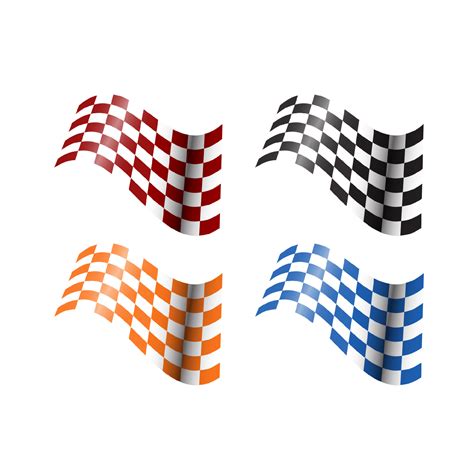 Race Flag Vector Icon Symbols Simple Design Checkered Flag Logo Template 4273608 Vector Art At
