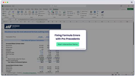 Evaluate Excel Worksheet Formulas And Cell Link Errors Macabacus