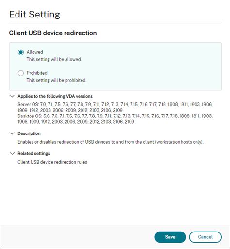 Generic USB Redirection And Client Drive Considerations