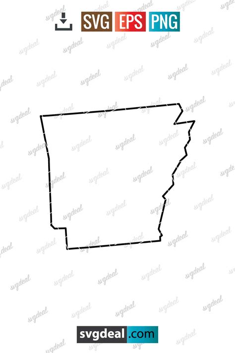 Free Arkansas Outline Svg
