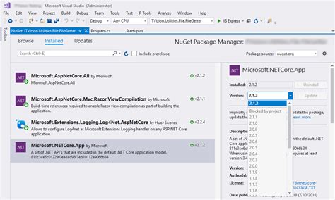 Sdk Microsoft AspNetCore App Upgrade Blocked By Project Stack Overflow